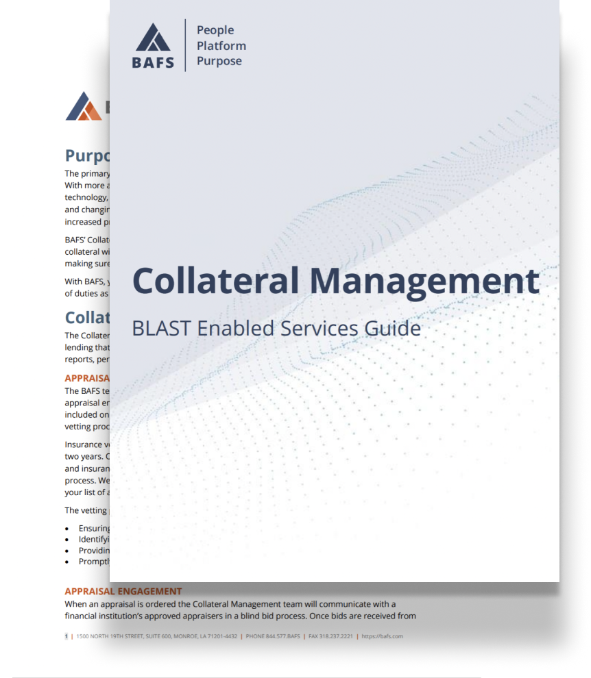 BAFS | Collateral Management Product Services Guide